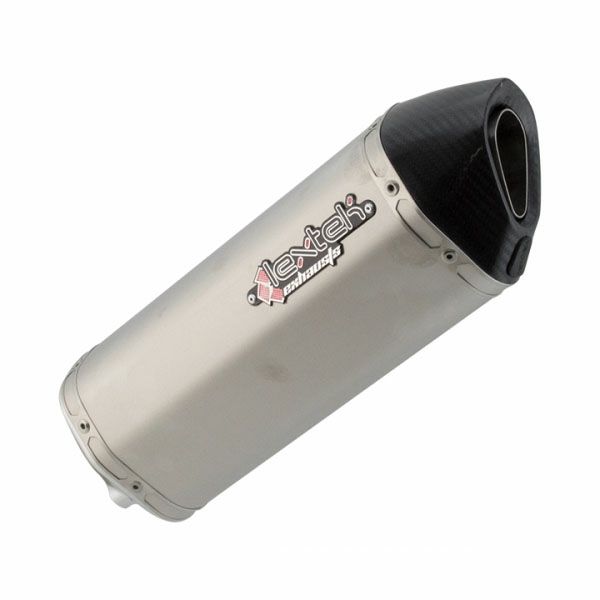 Lextek ステンレス/カーボンチップ ヘキサ ボルトオンサイレンサー 右 GSX-R1000/750/600 TL1000 SV1000 ...