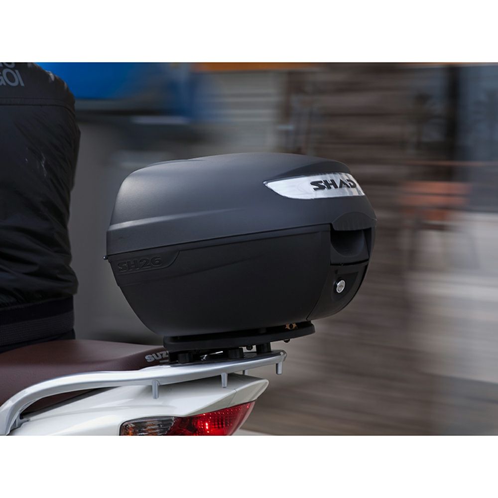 SHAD SH26 トップケース 26L (無塗装ブラック) | バイクカスタムパーツ専門店 モトパーツ(MOTO PARTS)
